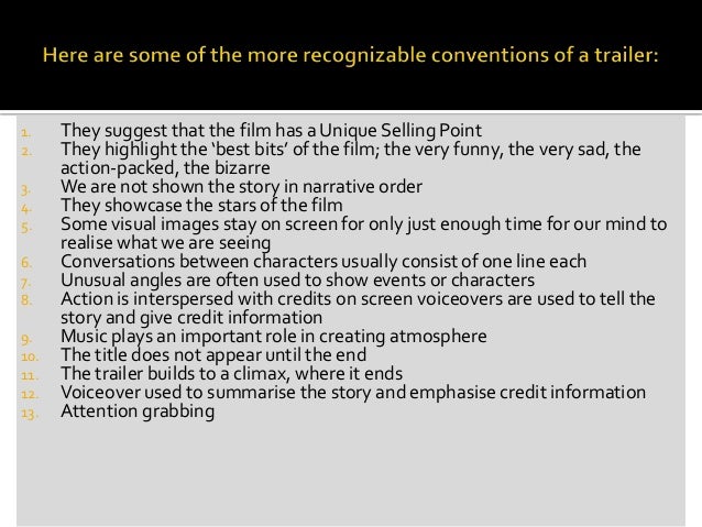 Trailer Ideas & Analysis Task