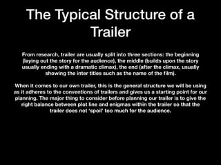 Trailer Presentation | PDF | Video Production | Content Production