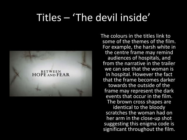 Horror film trailer research | PPT