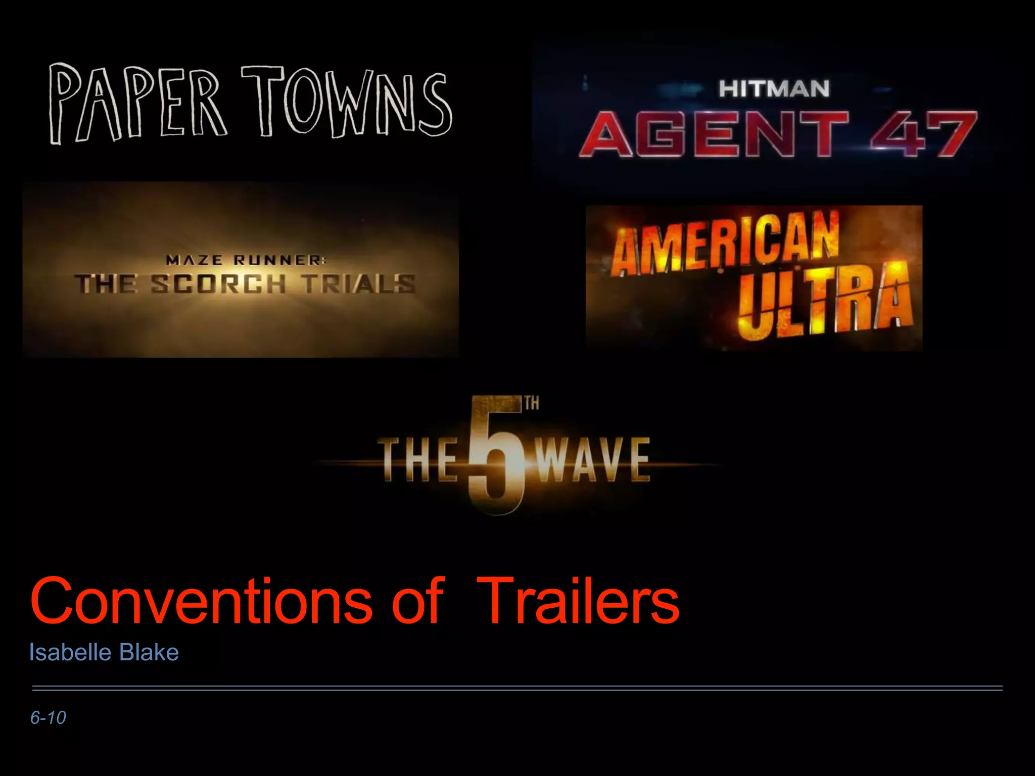 Trailer Analysis 2 | PPT