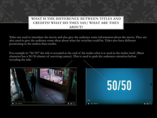 Trailers and credits | PPT