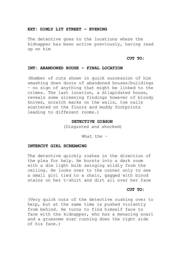 Trailer script | DOCX | Crime & Harmful Acts to Individuals, Society & Human Right Violations ...