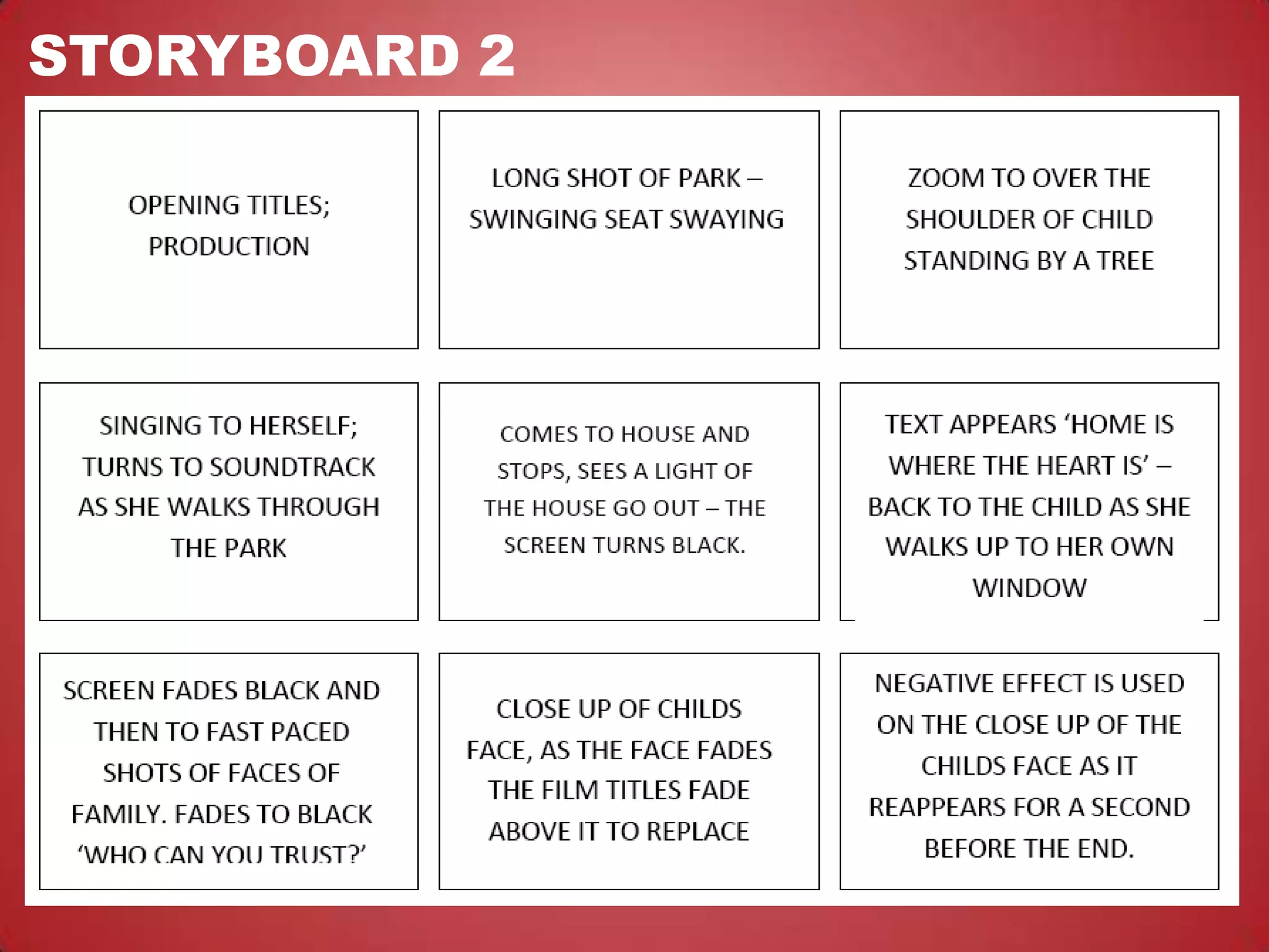 Trailer Storyboards | PPTX | Screenwriting | Content Production