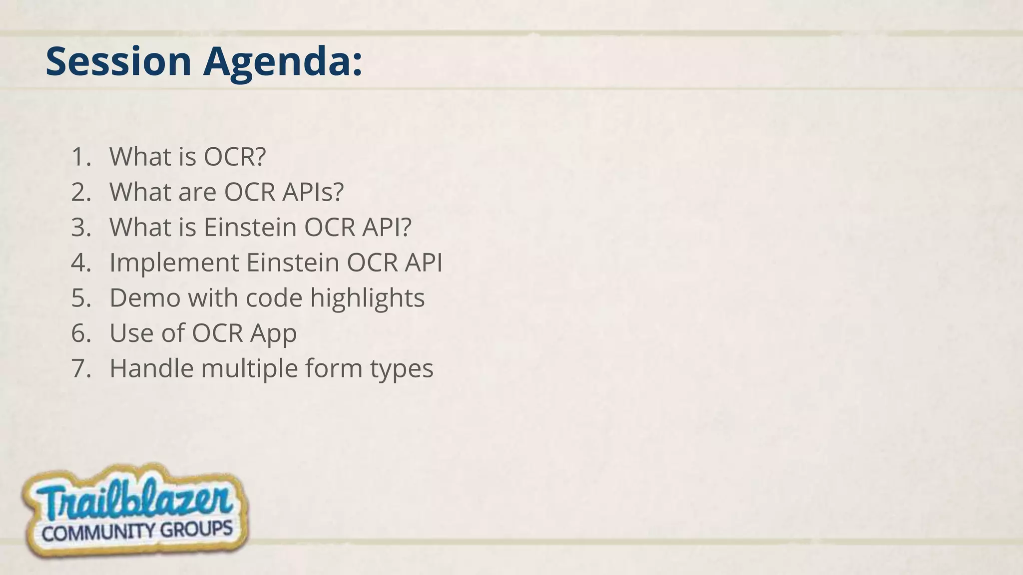 Salesforce Einstein OCR API | PPTX
