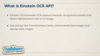 Salesforce Einstein OCR API | PPTX
