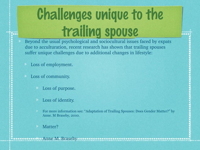 Trailing spouse webinar presentation | PPT