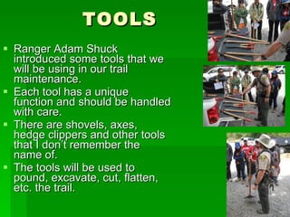 Trail Maintenance Tutorial | PPT