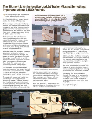 2011 TrailManor Elkmont Travel Trailer | PDF | Home Appliances | Home ...