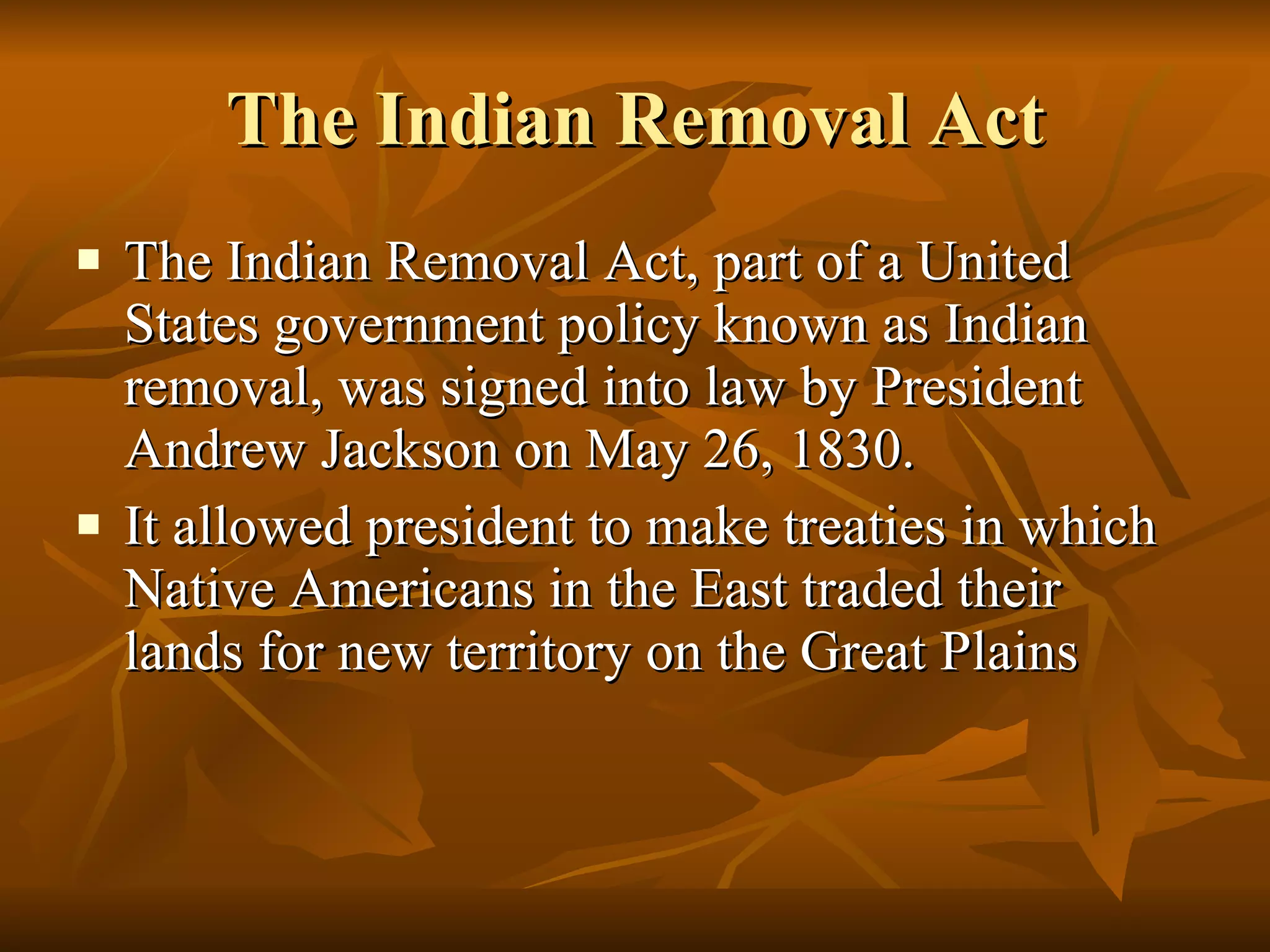 Trail Of Tears | PPT