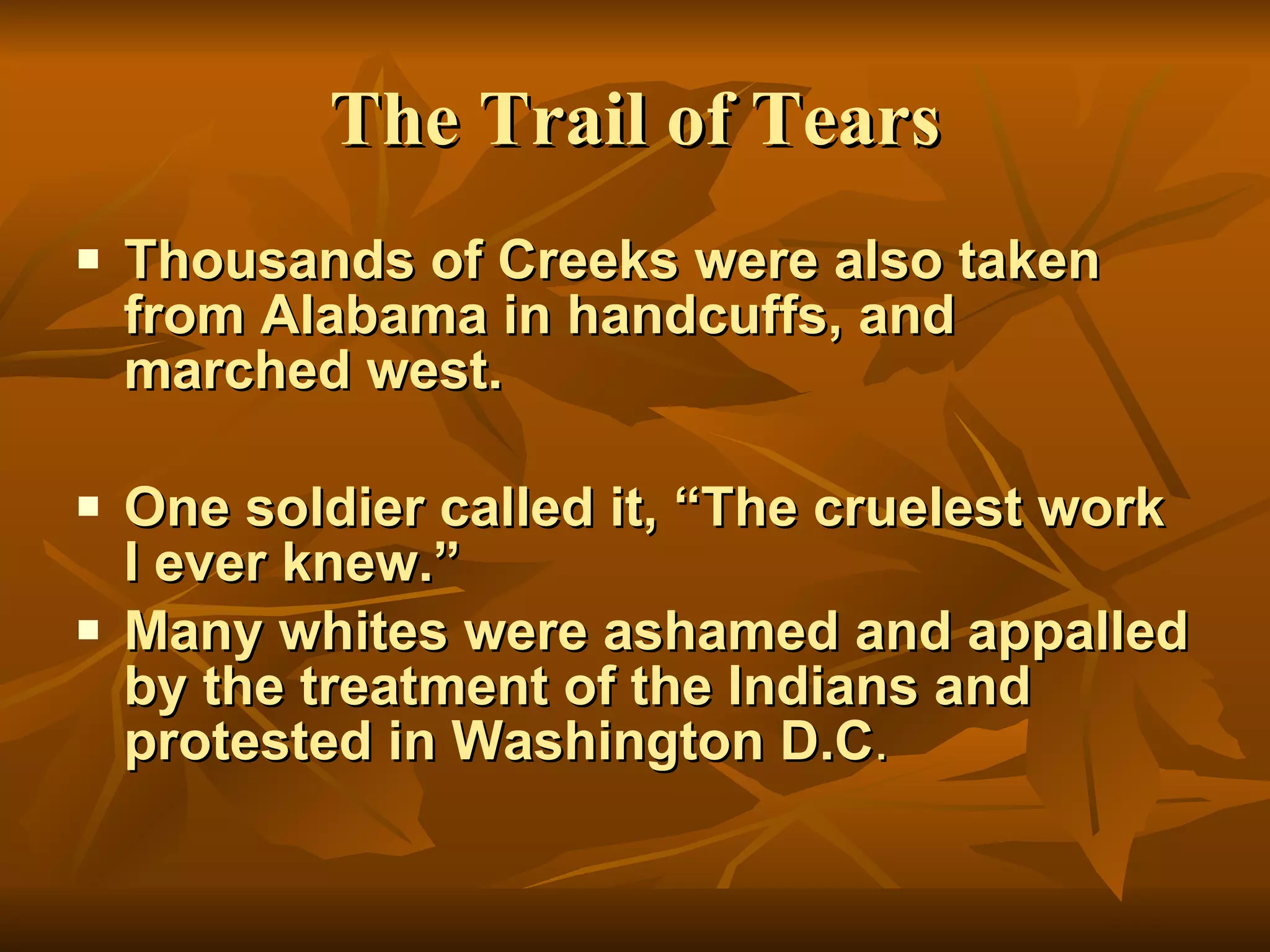 Trail Of Tears | PPT