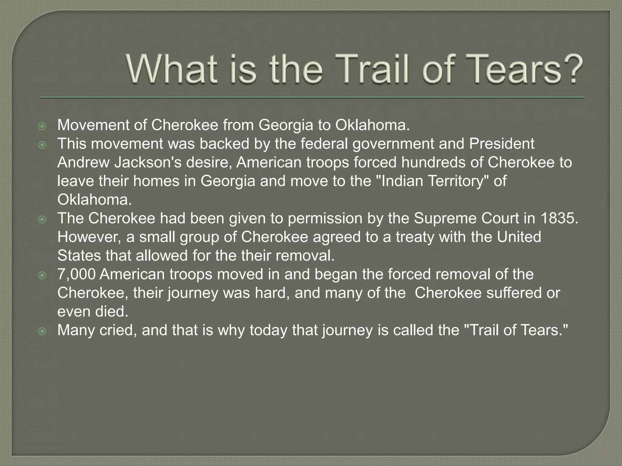Trail of tears | PPTX