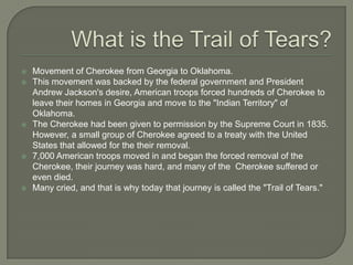 Trail of tears | PPTX