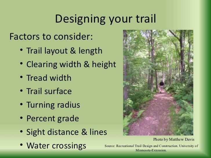 Developing Woodland Trails