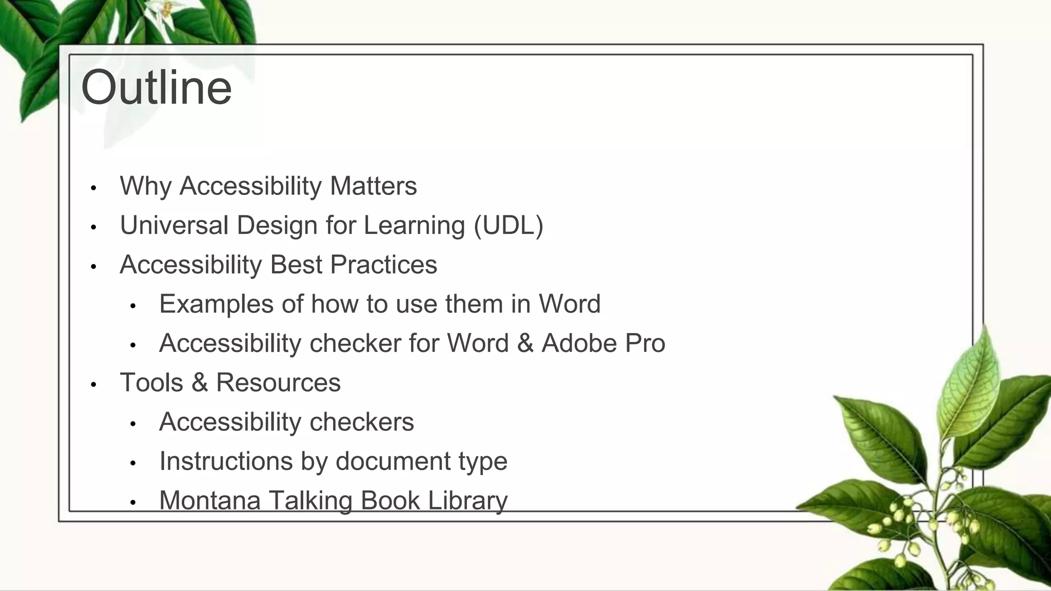 Accessibility Tips: How to create accessible learning content | PPTX