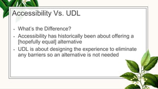 Accessibility Tips: How to create accessible learning content | PPT