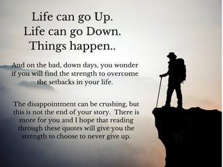 Dont Give Up On Life Quotes