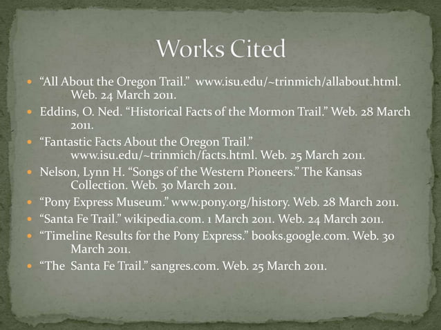 Trails of the West | PPTX | Western | Genres