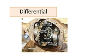 Train Differential & Drives transmission system | PPTX