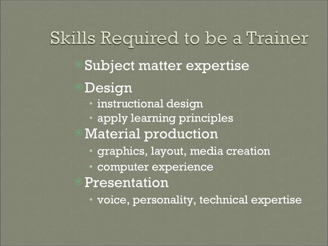 Train The Trainer Power Point Presentation | PPT | Education