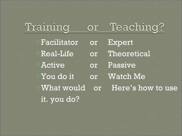 Train The Trainer Power Point Presentation | PPT | Education