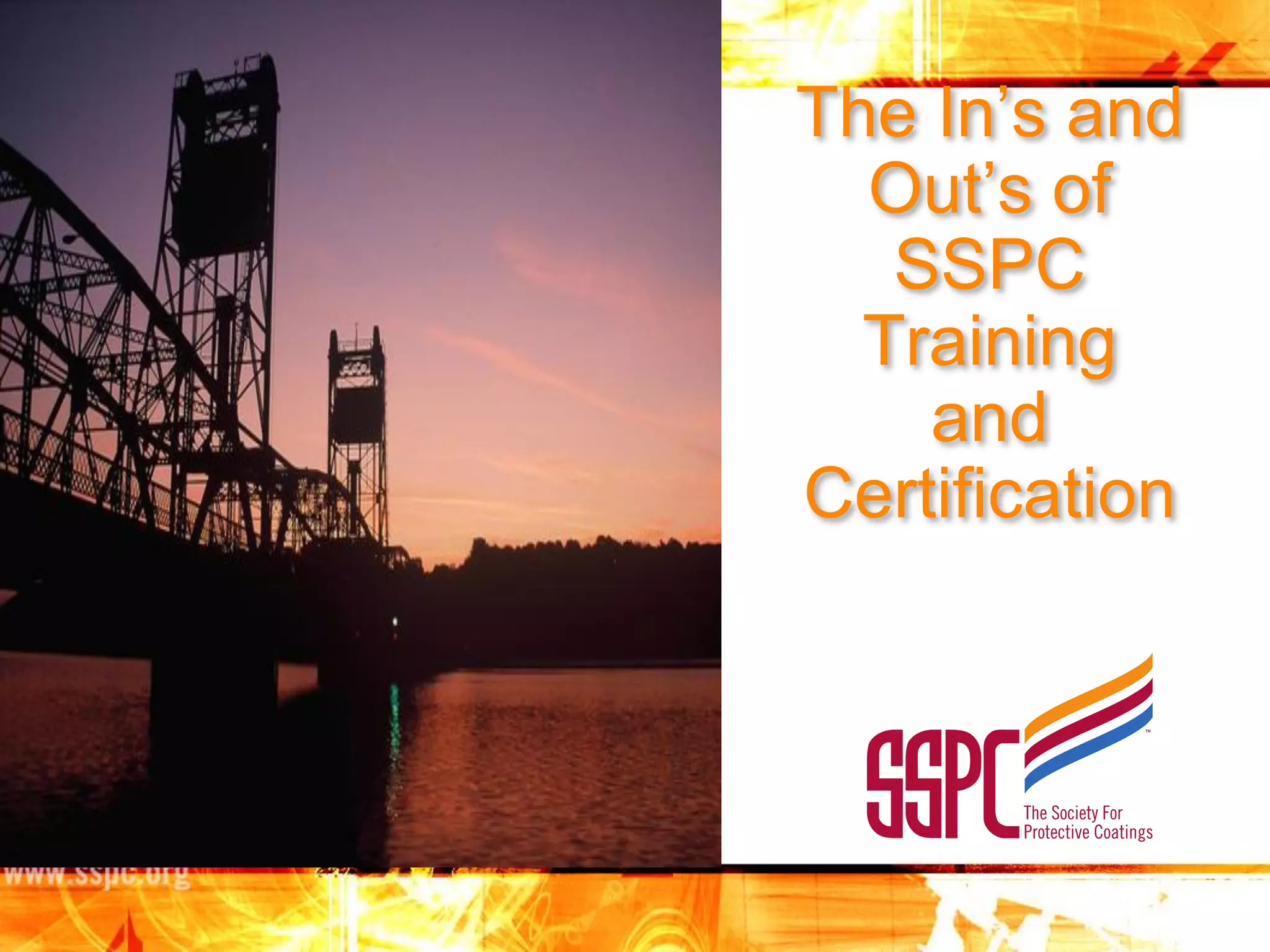 SSPC Train and cert long | PPT | Free Download