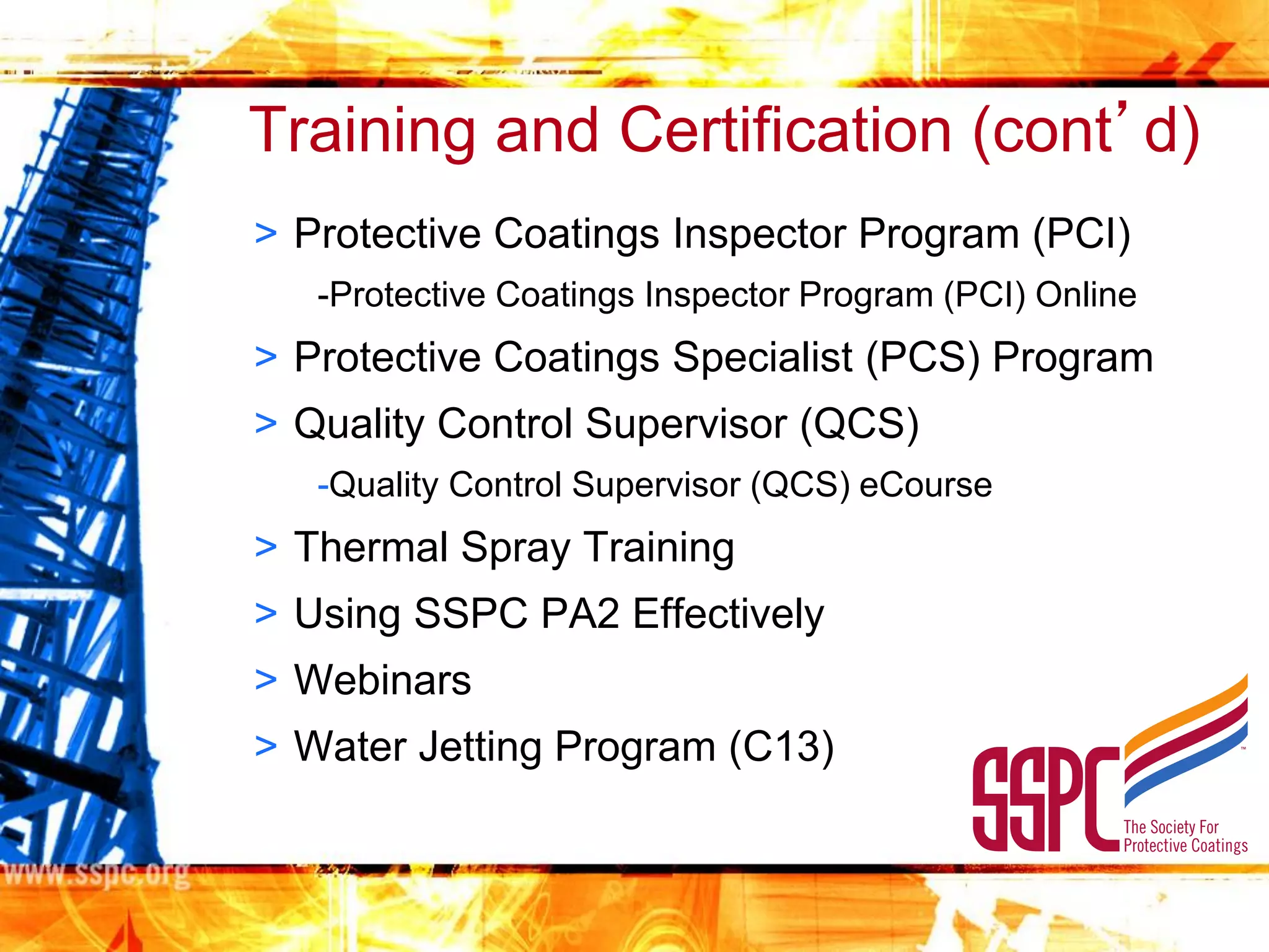 SSPC Train and cert long | PDF