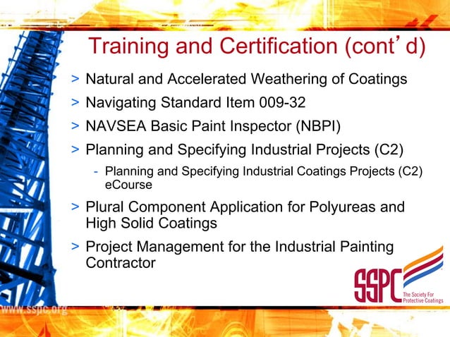 SSPC Train and cert long | PDF