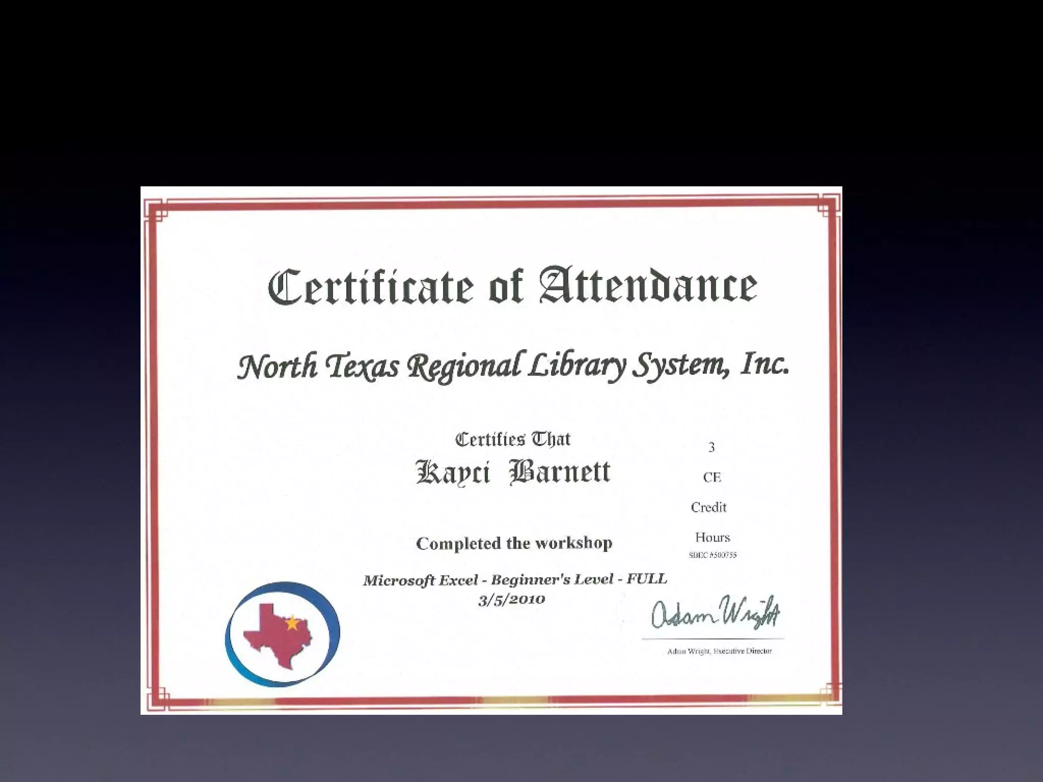 Training certificates | PPT