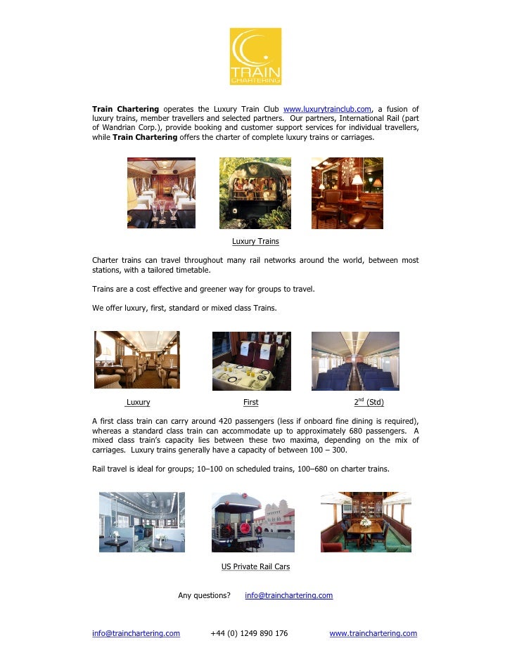 Train Chartering For Charter Trains And Private Carriages Rail Cars train-chartering-for-charter-trains-and-private-carriages-rail-cars