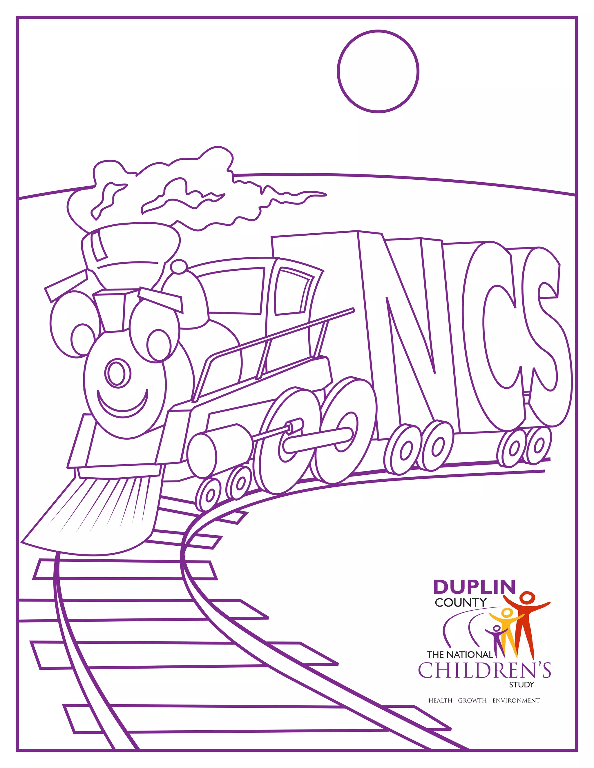 Train coloring 8x11 | PDF | Children\'s Health | Healthy Living