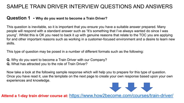 Train Driver Interview Questions and Answers | PPTX | Rail Travel | Travel Type