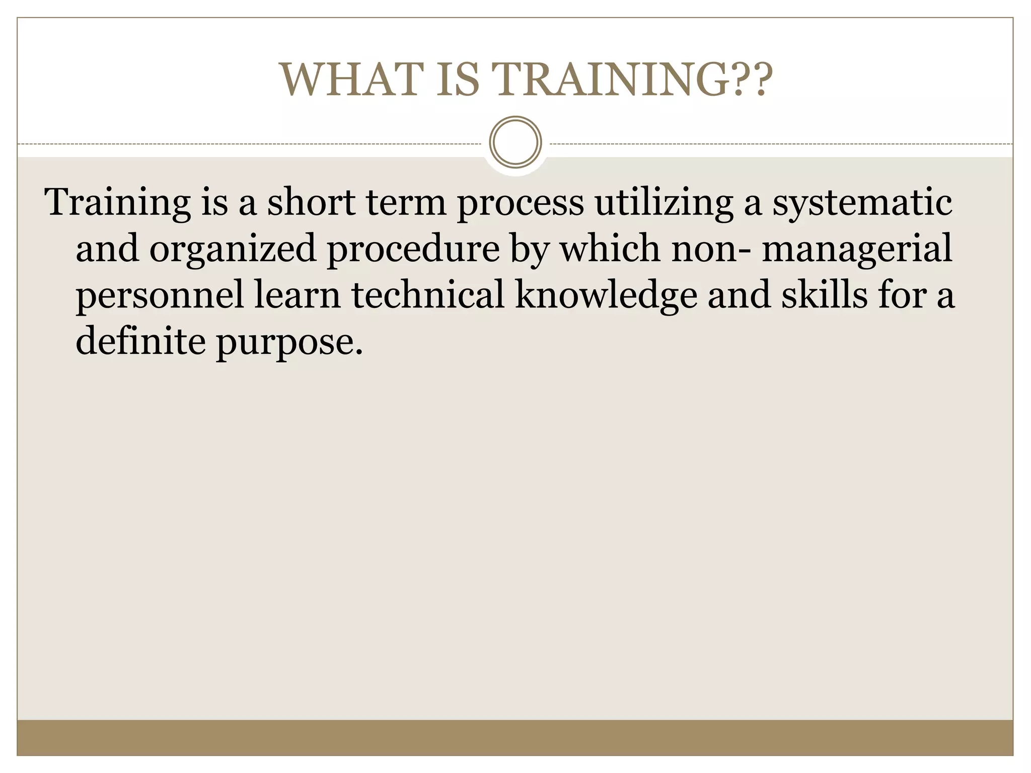 Trainee and trainer's role | PPTX