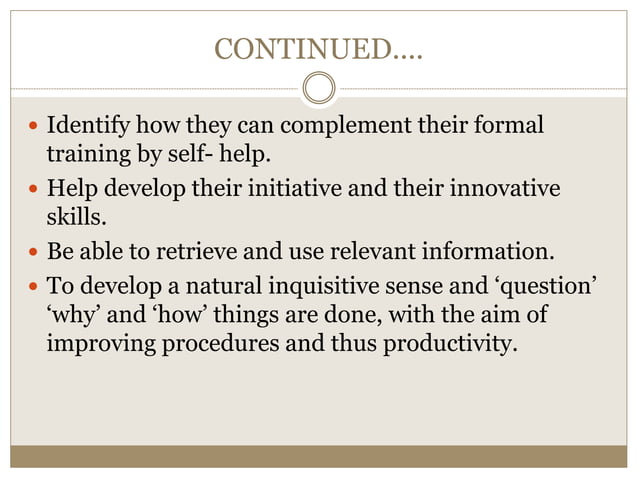 Trainee and trainer's role | PPTX