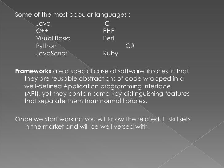 Trainee presentation