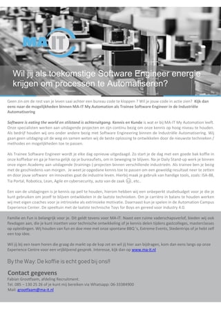 Trainee Software Engineer Industriele Automatisering | PDF