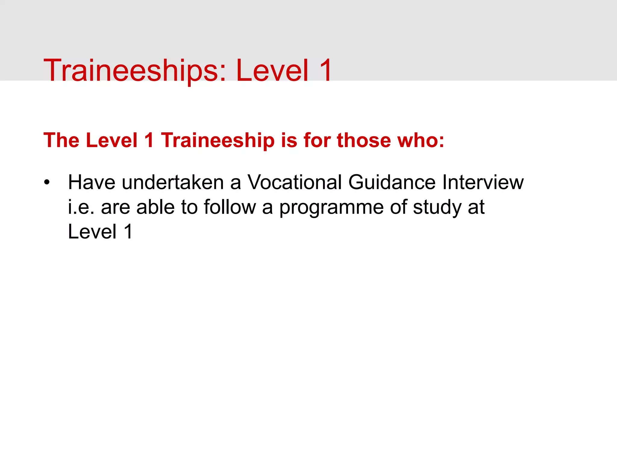 Traineeship - Staff Training | PDF