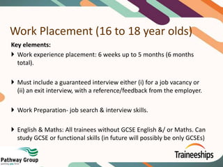 Traineeships, What is a Traineeship | PPTX