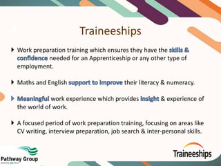 Traineeships, What is a Traineeship | PPT