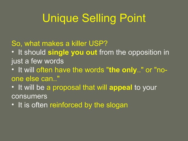 Trainer+ads+analysis+usp | PPT | Business | Business and Finance