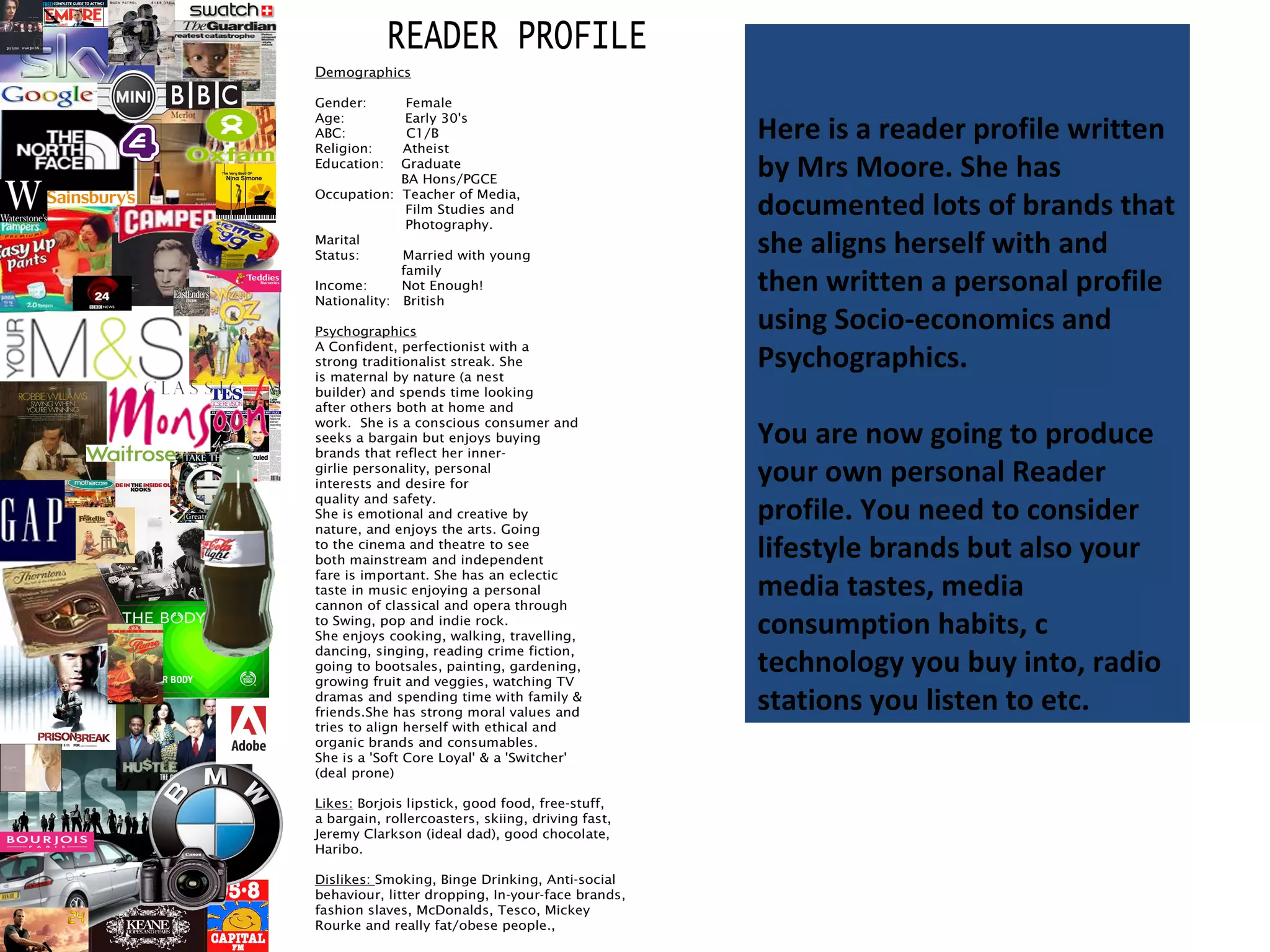 GCSE Media Advert Annotation Guide Sheet | PPT