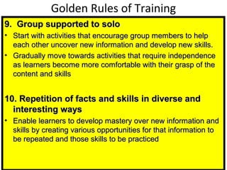 Trainers have to understand adult learning principles20 july | PPT