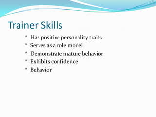 Trainer skills | PPTX