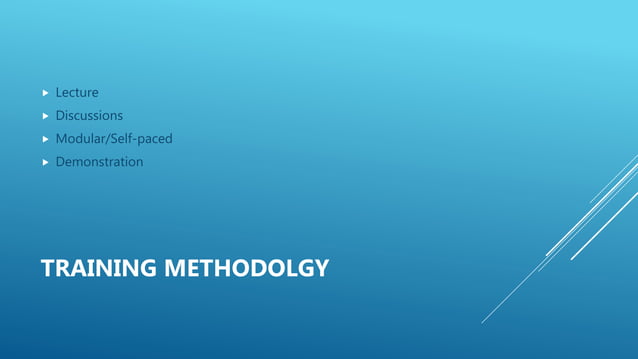 Trainers methodology (TM) Level I.pptx | Education industry | Industries