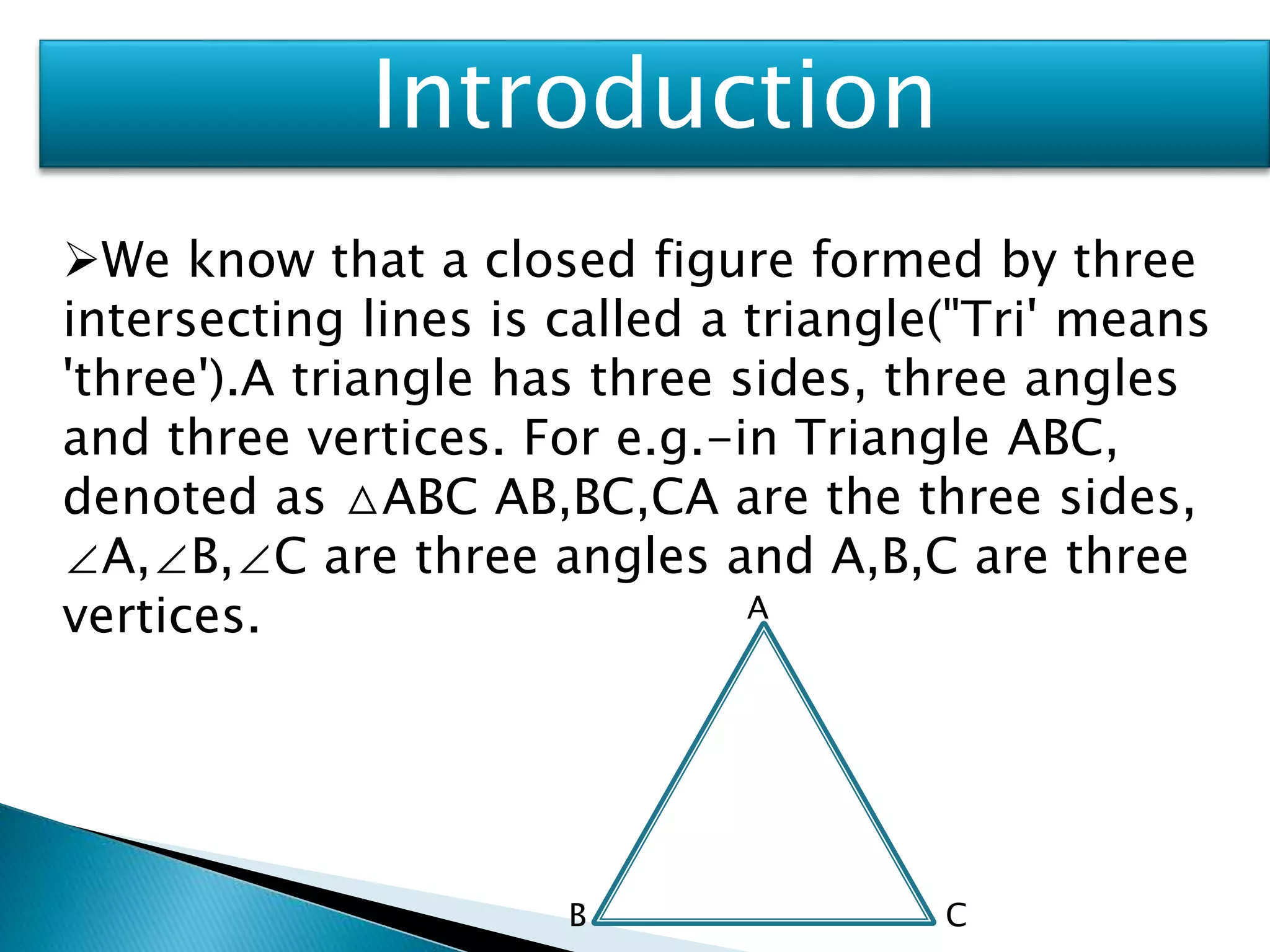 Traingle class 10 aditi sharma presentation.pptx