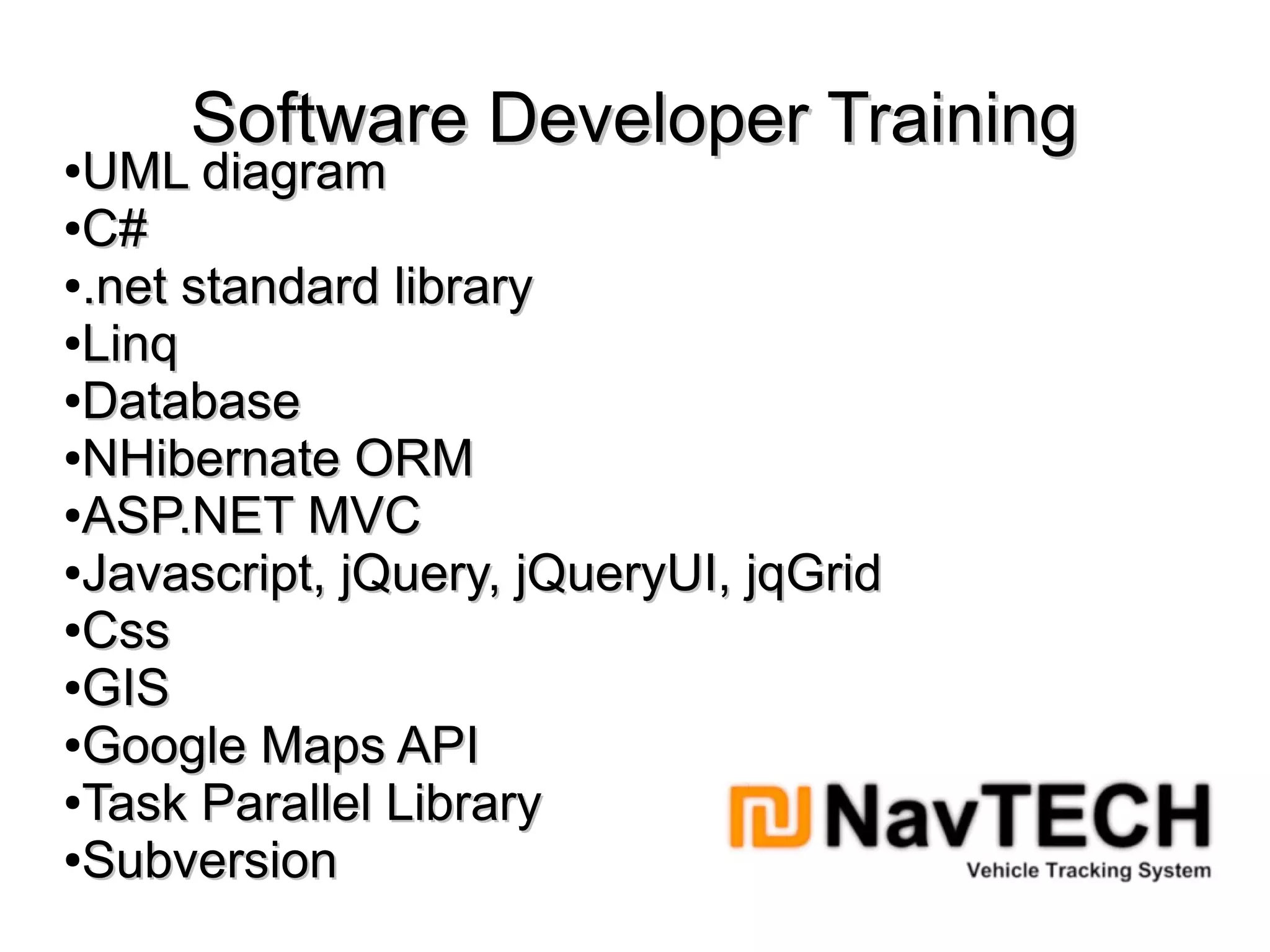 Software Developer Training | PPT