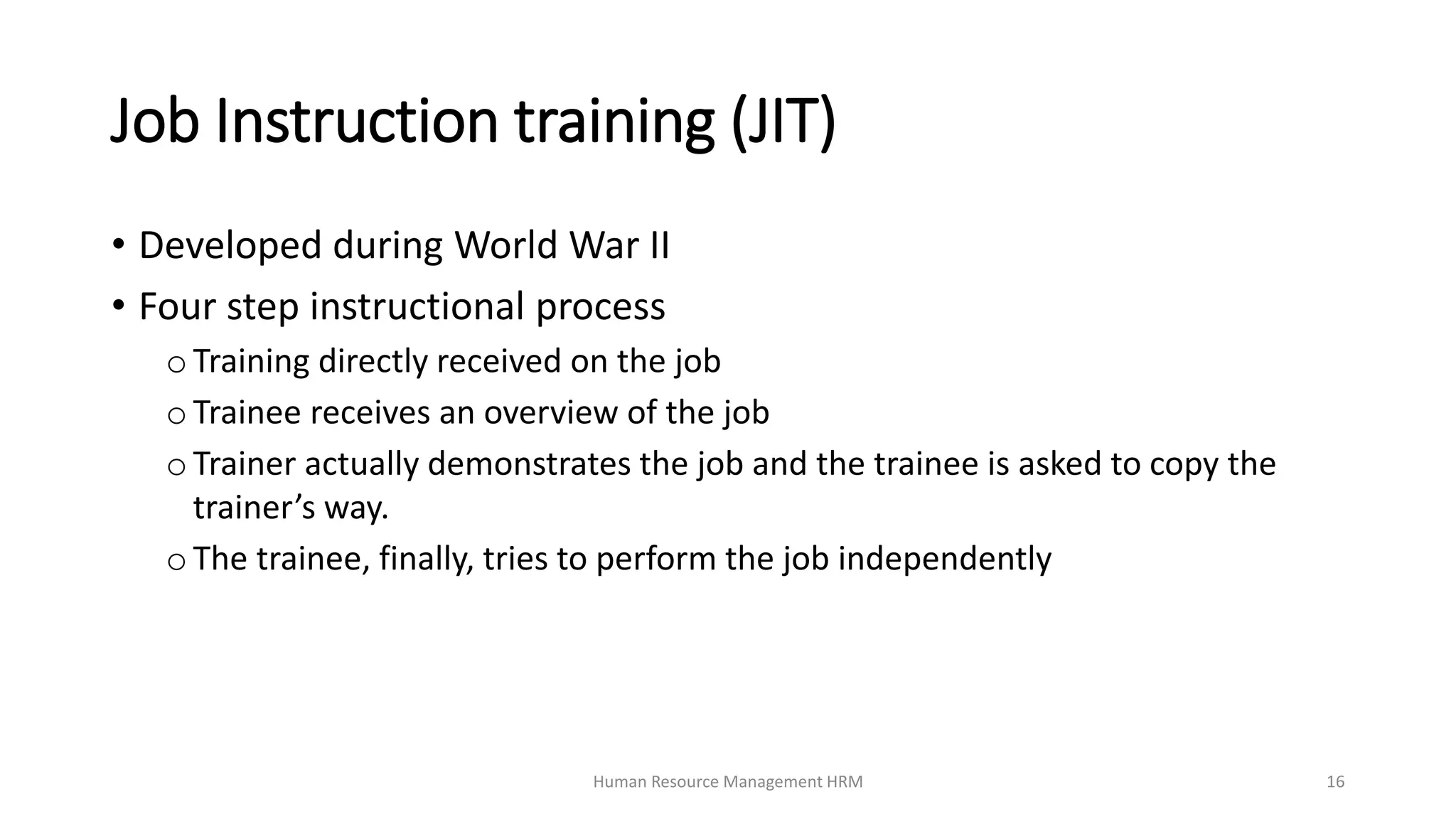 Training - Human Resource Management HRM | PPTX
