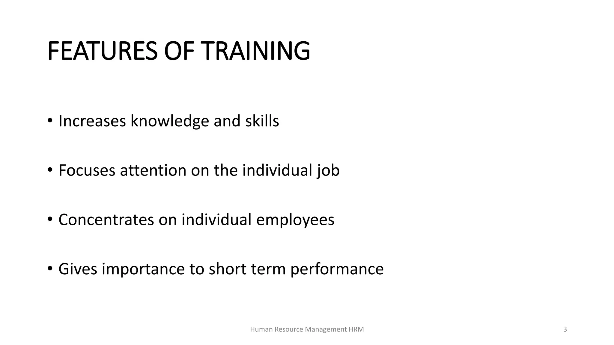 Training - Human Resource Management HRM | PPTX