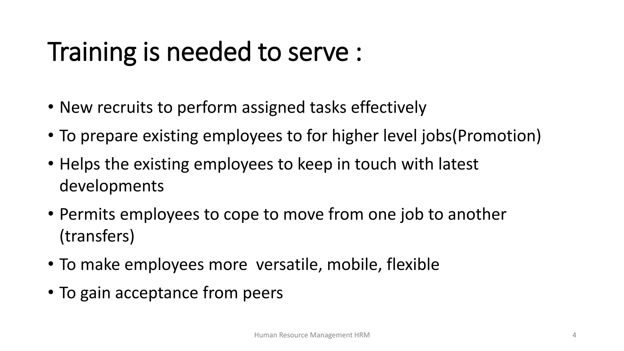 Training - Human Resource Management HRM | PPTX