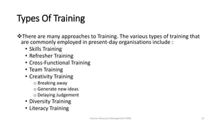 Training - Human Resource Management HRM | PPTX