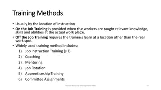 Training - Human Resource Management HRM | PPTX